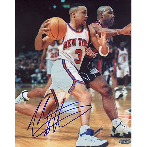 Steiner Sports NBA John Starks Driving Vs Rockets Autographed 8-by-10 ...