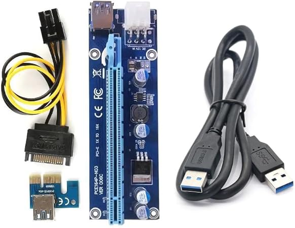 Amazon.com: ThtRht PCIE Riser Card PCI-E 1X to 16X Express Extender ...