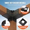 VEVOR Kit Staffe per Pergola 10x10 cm Supporto per Pali in Legno da ...