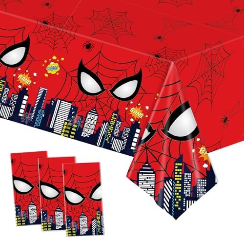 Amazon.com: Multicolor Rectangular Spiderman Plastic Table Cover (54" x ...