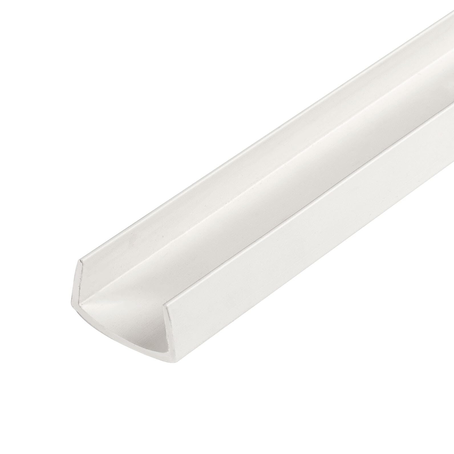 Snapklik.com : Outwater Plastics White 3/4 Rigid PVC Plastic U-Channel/C-Channel 36 Inch Lengths