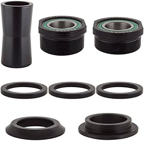 Amazon.com : Black Ops Bottom Bracket Cup Set, Euro 19mm, Black ...