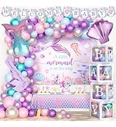 Amazon.com: Party Inspo Mermaid Birthday Decorations Kit, Little ...