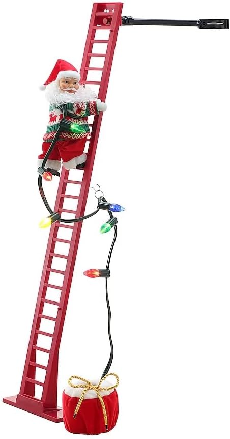 Amazon.com: Mr. Christmas 43-in Animatronic Super Climbing Santa ...