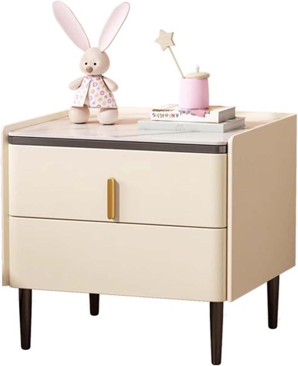Amazon.com: Girls' Bedside Table, Solid Wood Storage Cabinet in The ...