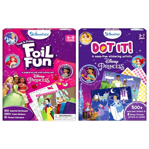 Skillmatics Foil Fun Disney Princess & Dot It Disney Princess Bundle ...