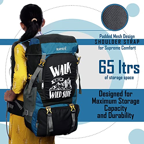 Buy matsun 65 L Polyester Travel Outdoor Hacking Bags, Mountain ...