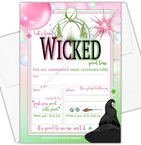 Amazon.com: Let's Have a Wicked Good Time - Birthday Invitations ...