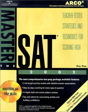 Amazon.com: Master the SAT, 2002/e w/CD-ROM: 9780768906387: Arco: Books