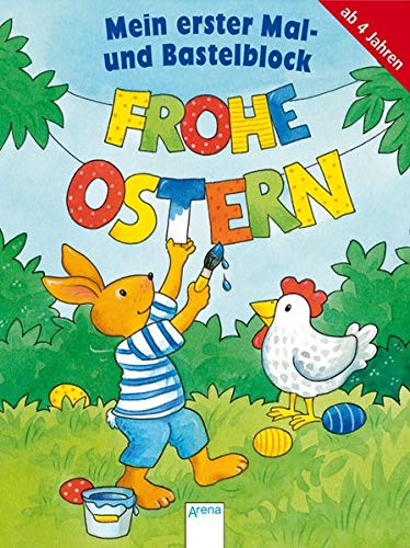 Mein Mal- und Bastelblock: Frohe Ostern : Wolfermann, Iris: Amazon.de ...