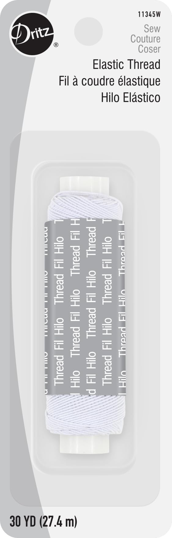 Amazon.com: Dritz Sewing, 30-Yards, White Elastic Thread