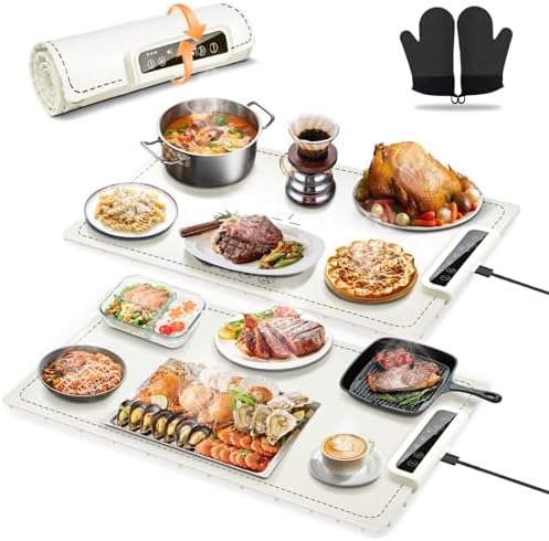 Amazon.com: Silicone Warming Mat for Food Extra Large 25.6" Round ...