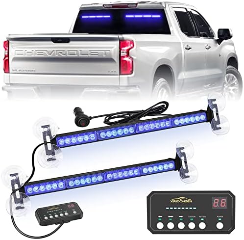 Amazon.com: XRIDONSEN 35 inch White Traffic Advisor Light Bar 48 LED ...