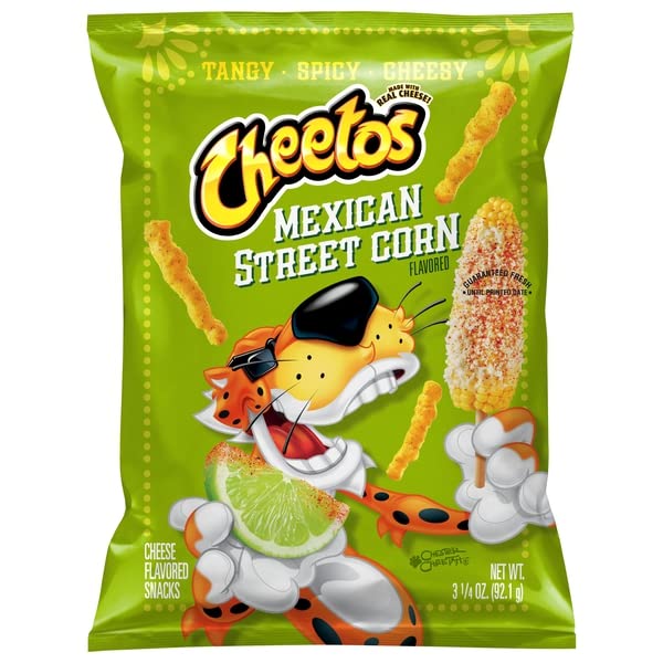 Amazon.com: Cheetos, Cheese Flavored Snacks Mexican Street Corn, 3.25 Ounce