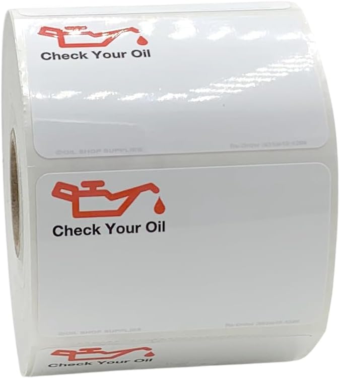 Amazon.com : Static Cling Service Reminder Stickers, Lube Stickers ...