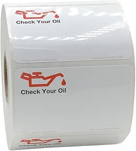 Amazon.com : Static Cling Service Reminder Stickers, Lube Stickers ...