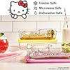 Amazon.com: Pyrex Hello Kitty 3-Cup Glass Food Storage Container, Non ...