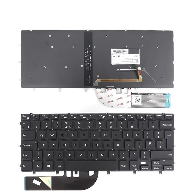 Amazon.com: Laptop Replacement UK Keyboard Compatible with Dell XPS 15 ...