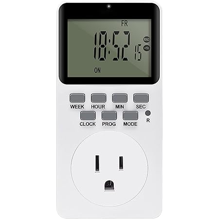 Amazon.com: Outlet Timer Indoor, Digital Infinite Repeat Cycle ...