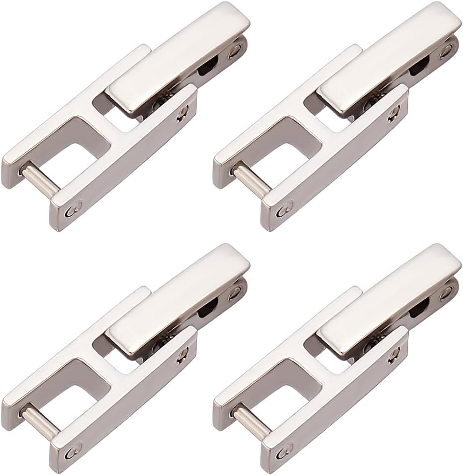 Amazon.com: WEBEEDY 4 Pcs Silver Fold Over Clasp Stainless Steel Watch ...