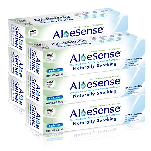 Amazon.com : AloeSense Naturally Soothing Fluoride Toothpaste, Fresh ...
