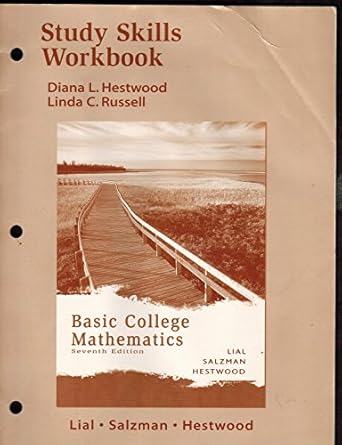 Study Skills Workbook for Basic College Mathematics: Lial, Margaret L ...