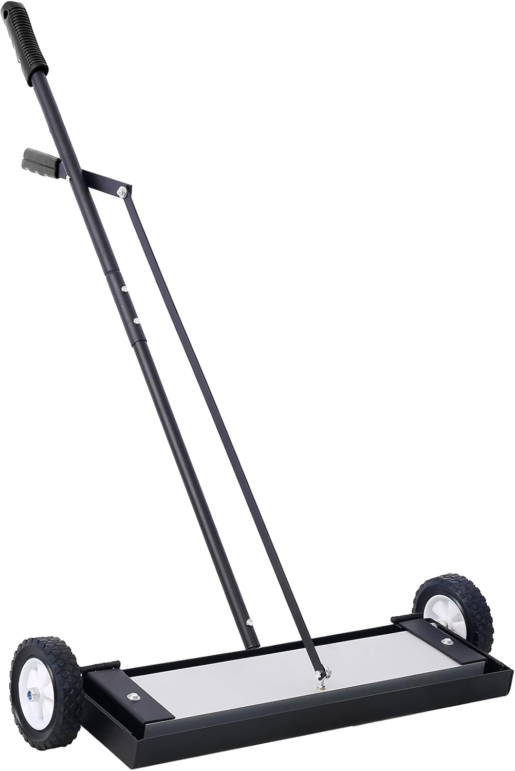 WIIS' IDEA 24 Inch Rolling Magnetic Sweeper with Wheels, 100 Lbs Push ...