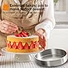 Amazon.com: Fcgbdbz 9 Inch Cake Pans Set of 2 with 100 Pieces Parchment ...