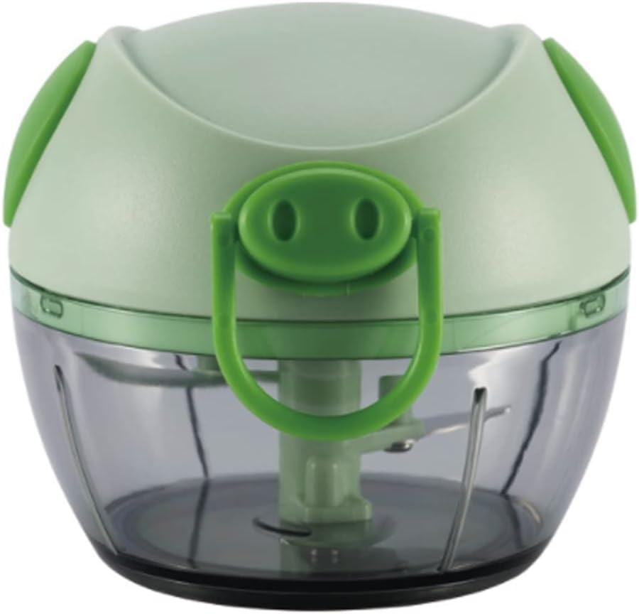 Food Chopper Manual Mini Food Processor Transparent Garlic Press for ...