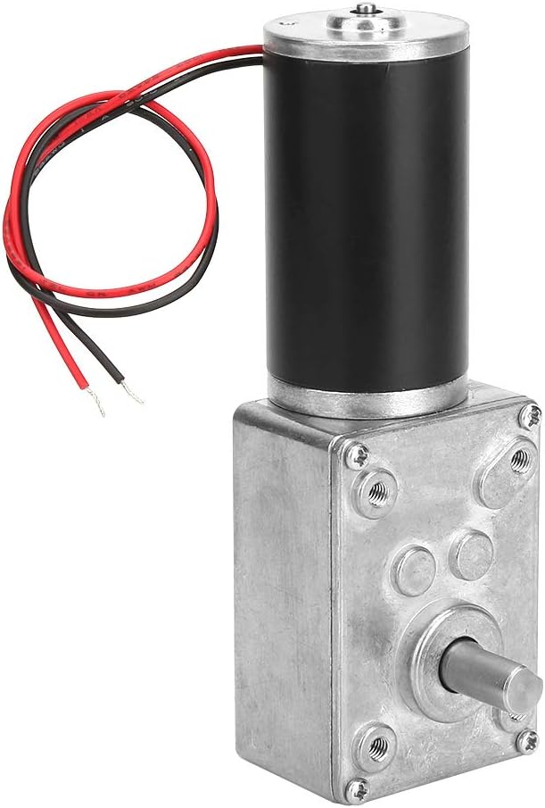 Amazon.com: DC 12V 120W Worm Gear Reducer Motor 1:50 Reduction Ratio ...