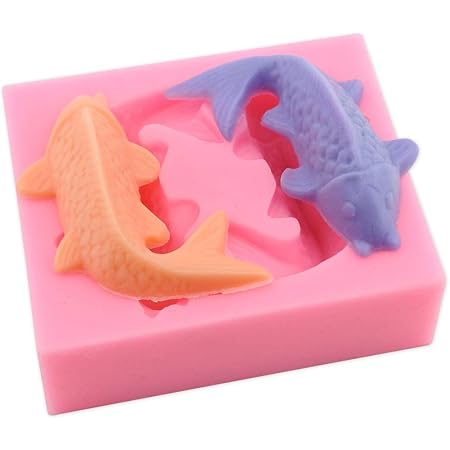 Amazon.com: MoeMall 3D Fish Shape Silicone Fondant Cake Mold Home ...