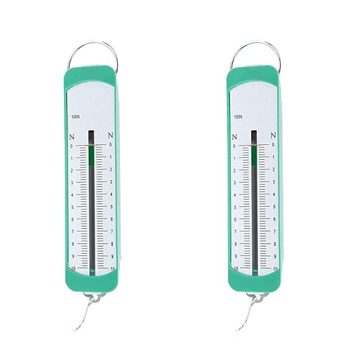 2 Pcs Newton Meter 10N Spring Meter Bar Dynamometer for Physics ...