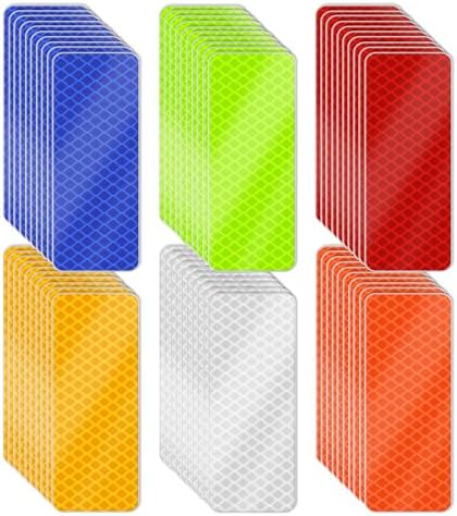 Reflective Stickers, 60 Pcs Night Warning Stickers, Outdoor Reflective ...