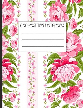 Amazon.com: Composition Notebook: Roses, College Ruled, 120 pages, 7.44 ...