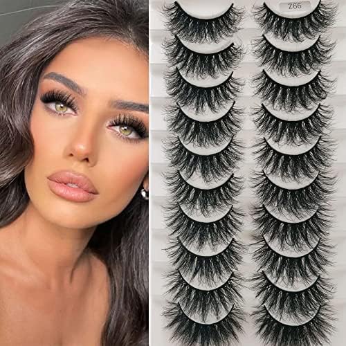 Amazon.com: royaomis 20MM 8d Faux Mink Lashes Fluffy Eyelashes Mink ...
