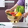 Amazon.com: Kyraton Gold Colander 5 Quart, Professional Titanium Gold ...