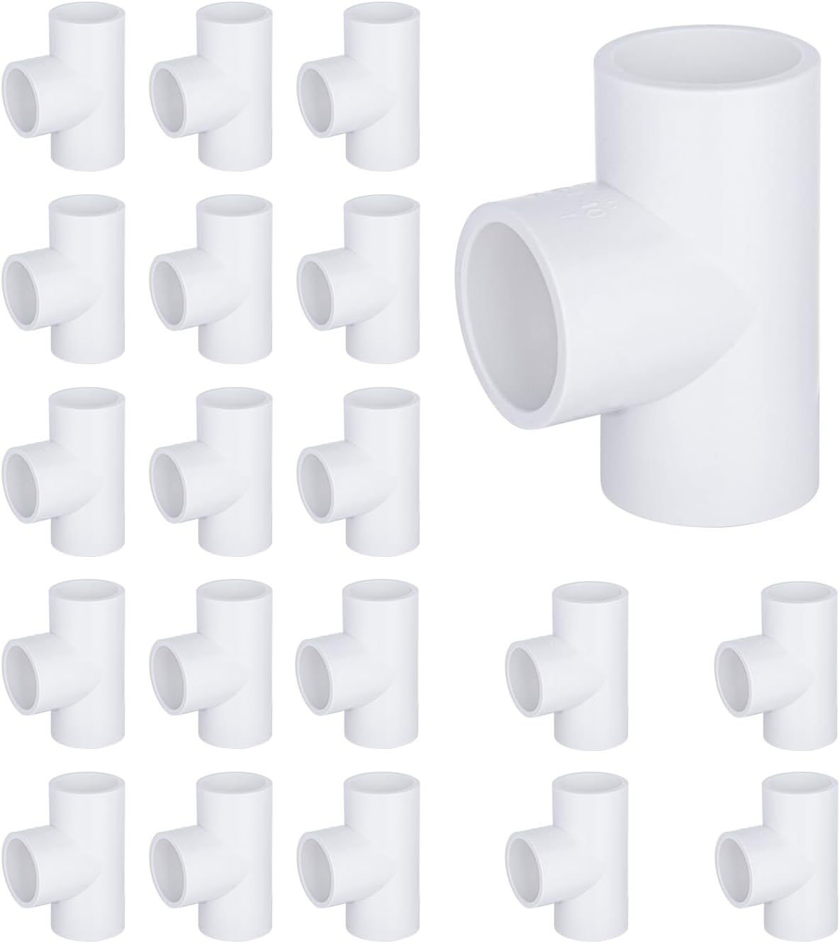 Amazon.com: Lesso America 402 Series PVC Pipe Fitting - Tee - Schedule ...