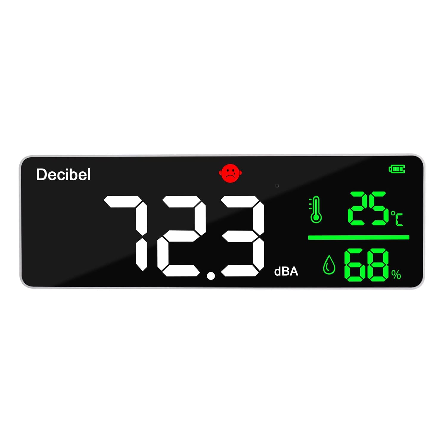 Decibel Meter Wall Hanging Sound Level Meter 11 inch Large LED Display ...