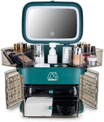 Amazon.com: Luxury Cosmetic Beauty and Makeup Organizer and Storage ...