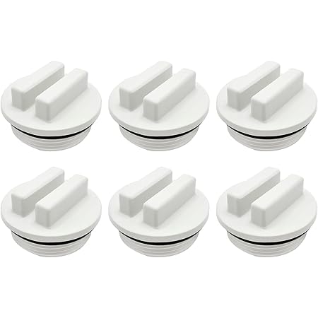 Amazon.com: Poolzilla 6 Pack Threaded Pool Return Line Plug, Prevent ...