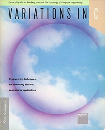 Amazon.com: Variations in C: Programming Techniques for Developing Efficient Professional ...