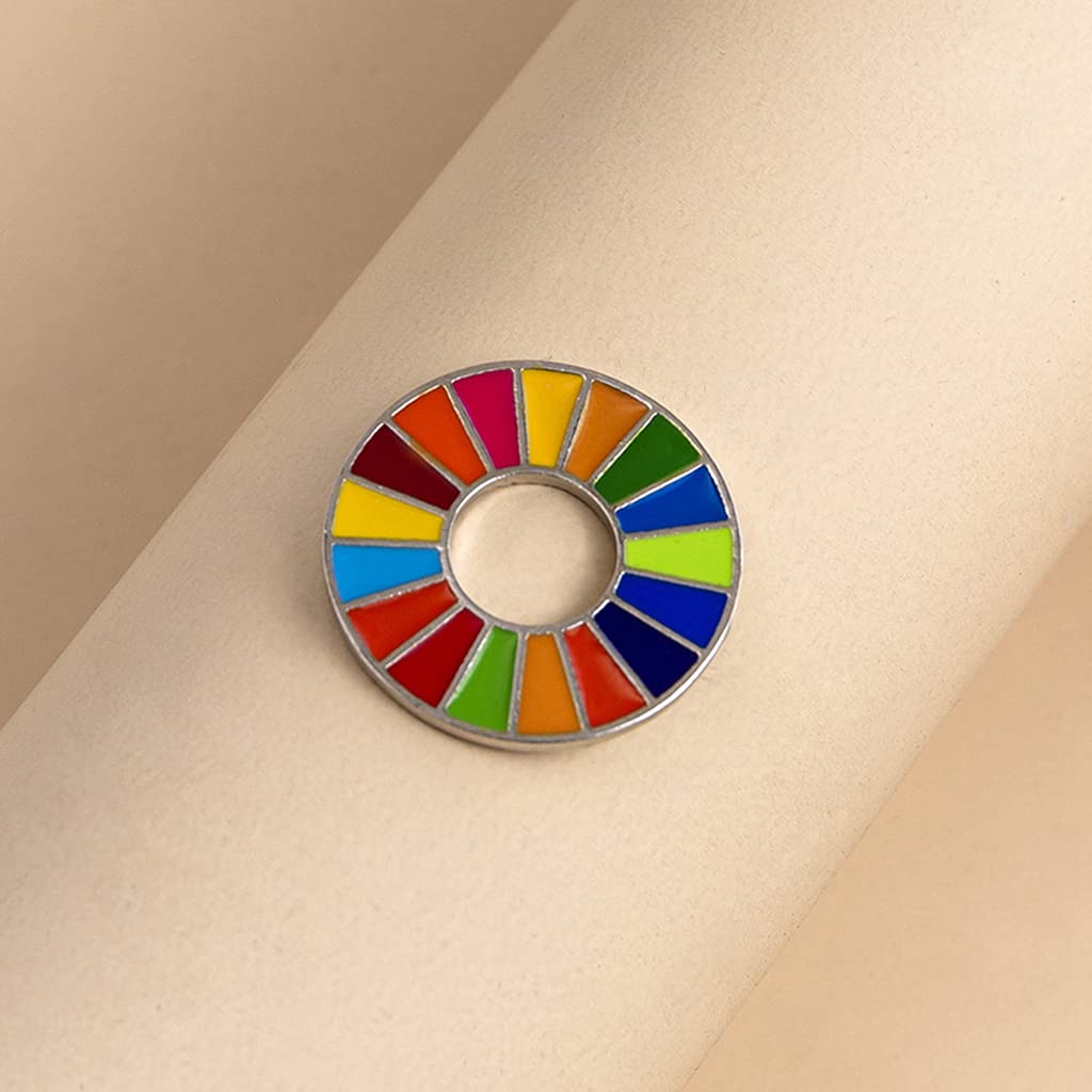 HaoNiu The Sustainable Development Goals Brooch United Nations SDGs ...