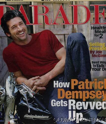 Parade Newspaper Magazine Patrick Dempsey Grey's Anatomy Dana Delany ...