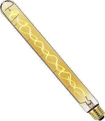 WOPARU Long Test Tube Spiral Vintage Edison Filament Light Bulb，T10/T32 ...