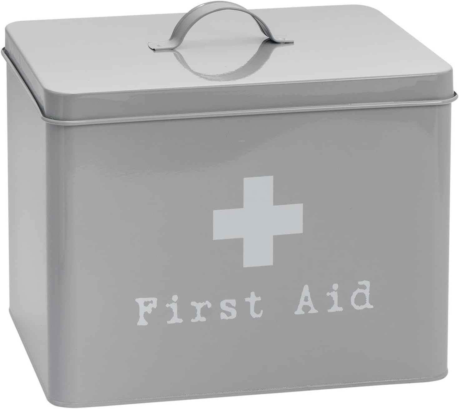 Zeller First Aid Box, Metal, Red, 32 x 19.5 x 20 cm : Amazon.co.uk ...