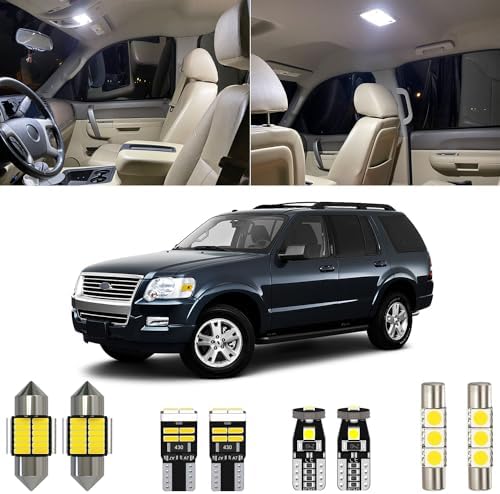 Amazon.com: Xpismii 12 Piece 6000K White Explorer Interior LED Lights ...