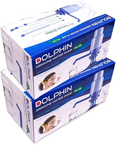 2PK Improved New Generation Dolphin Water Bottle Pump with 4X Tubes ...