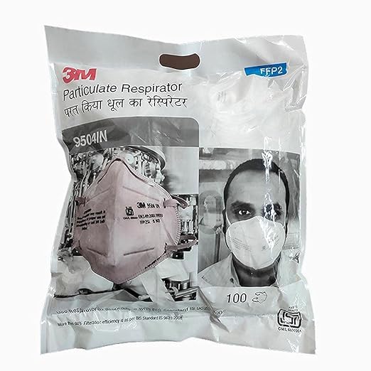 Satishve 3M 9000ING Disposable Respirator BIS P1 Face Mask, Non Woven ...
