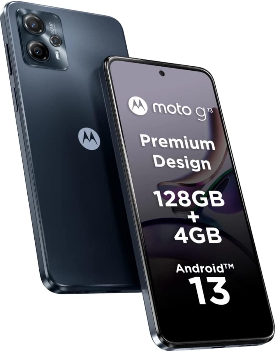 Motorola G13, Matte Charcoal (4GB, 128GB) : Amazon.in: Electronics