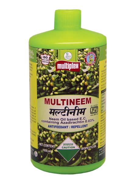 Multiplex Bio Organic Neem Oil 300ppm Plant Pesticide for Home Plants ...